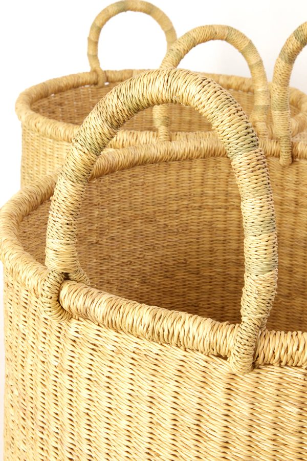 Set Of Two All Natural Elephant Grass Baskets | (+254) Set Of Two All ...
