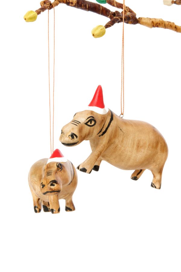Santa's Little Hippo Helper Ornament | (+254) 724572514