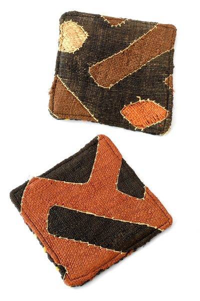 Set Of Two African Joy Congo Raffia Coasters | (+254) 724572514