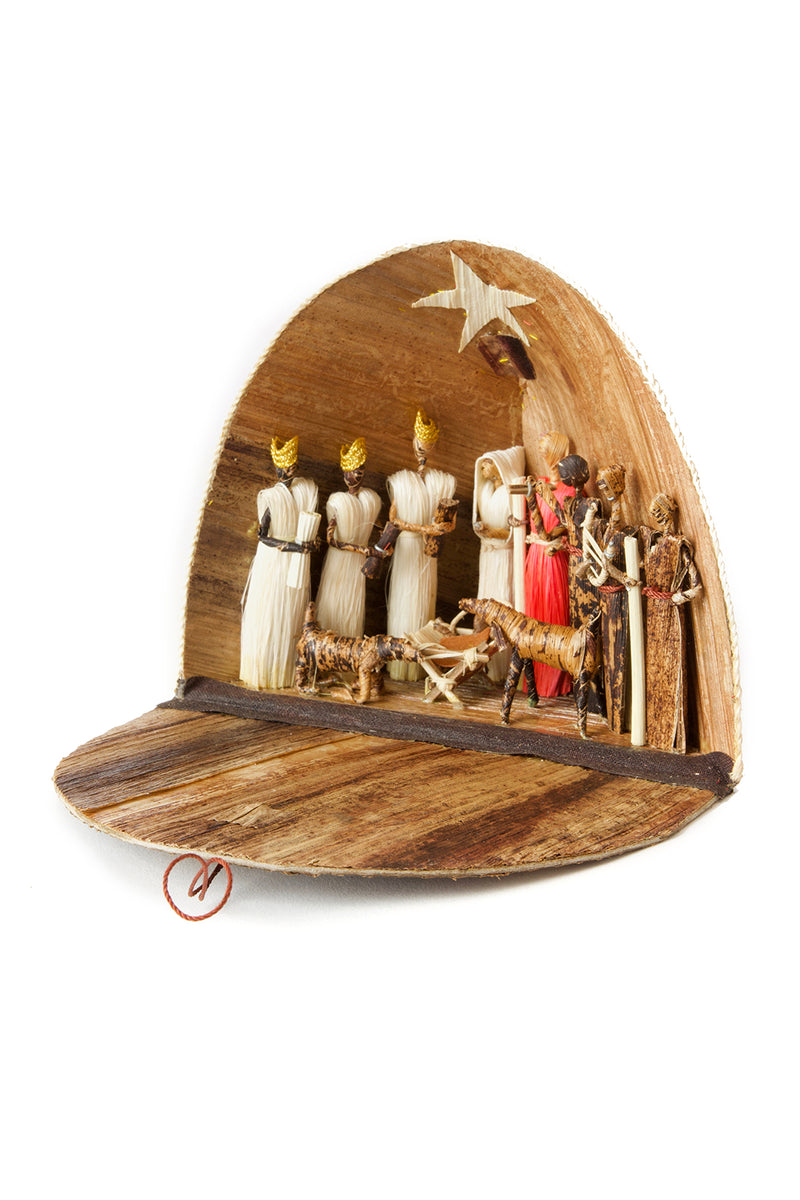 Unique Nativity Set 7" Banana Fiber Nativity Scene Made In Kenya Unique ...
