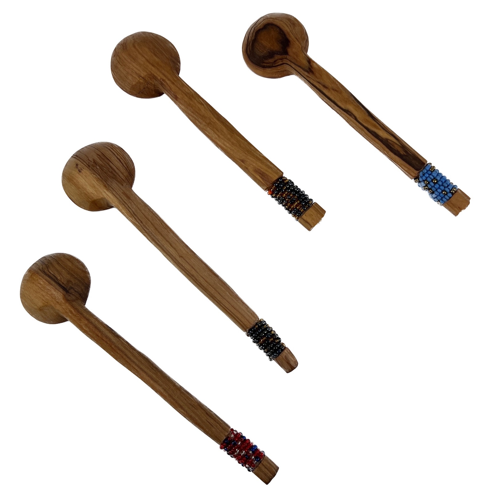 African Small Serving Spoons Made In Kenya. Made Of Olive Wood With ...